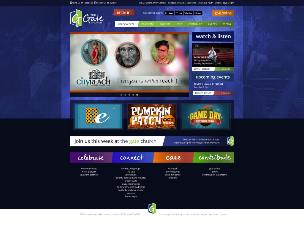 The Gate Church - Website Design Portfolio Oklahoma City - Ingage